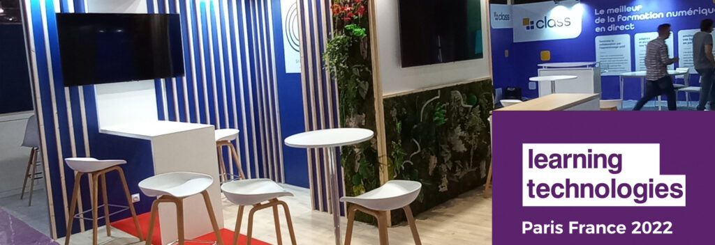 Stand sur mesure au salon Learning Technologies | Design-R Stand sur mesure au salon Learning Technologies | Design-R